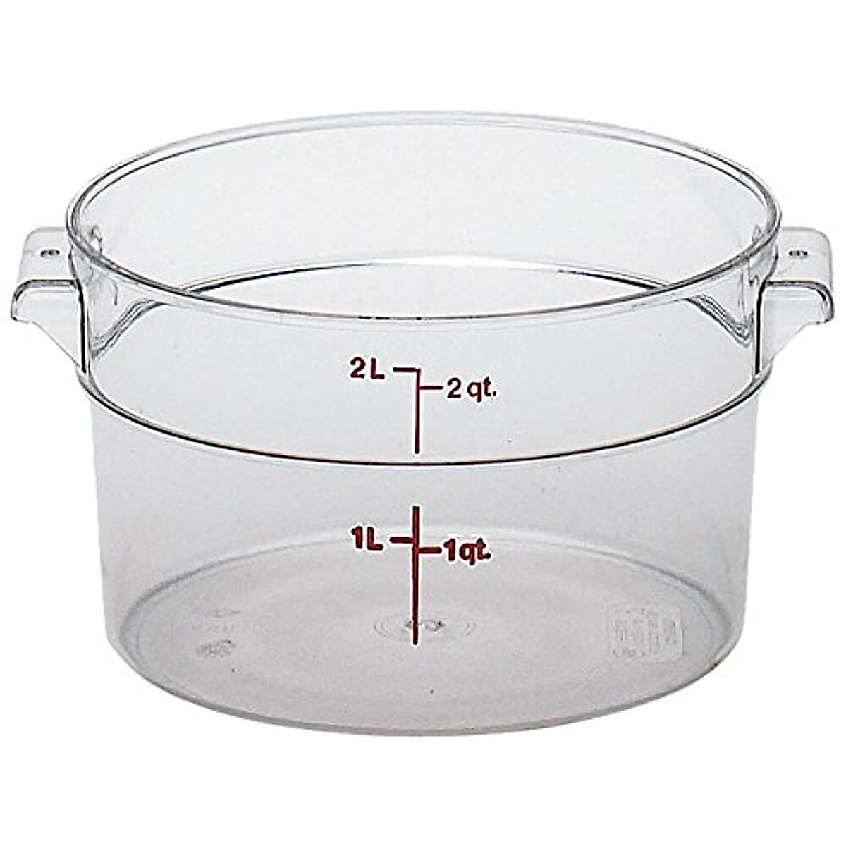 Cambro RFSCW2135 Camwear Clear Round 2 Qt Storage Container