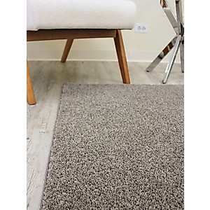 KOECKRITZ Custom Cut-to-Fit Indoor Frieze Area Rug - 25 oz Pewter Carpet - Soft and Loose Pile - Ideal for Living Room, Bedroom, Entryway, Dorms, Office, Homes, Apartments - 10'x12'