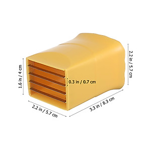 SHERCHPRY Fruit Slicer 2pcs Egg Slicers Stainless Steel Strawberry Banana Cutter Mini Slicer Cut Kitchen Cutter Blade Everyday Fruit Veggie Divider for Vegetable Appetizer Yellow