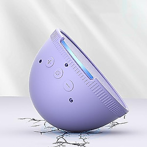 Protective Cover for Echo, Silicone Cover Shockproof Case Protector Elastic Soft Case Cover Speaker Skin for Echo pop (Purple)