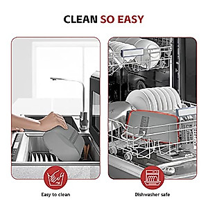 TroHollis™, Silicone Crock Pot Liners Reusable Insert, Fit 6QT Oval & Round Slow Cooker Divider Liner, Premium Food-Safe Silicone,Black