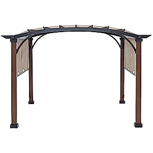 Ontheway Replacement Sling Canopy for for A+R Freestanding Pergola Sold at Lowe's,10x10ft #L-PG152PST-B (Size: 200" (L) x 103" (W))