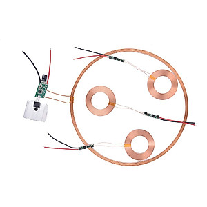 Taidacent High Power 24V 200mm One-to-Many Long Distance Wireless Inductive Coil Module Wireless Charging Coil Wireless Transmitter and Reveiver Coil Module Can be Used for Multiple Receivers