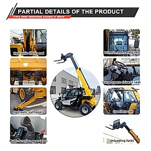 Compact Design**: The Mini Telescopic Handler is Ideal for Tight Spaces, Combining functionality with a Compact Size, Perfect for Indoor and Outdoor use.