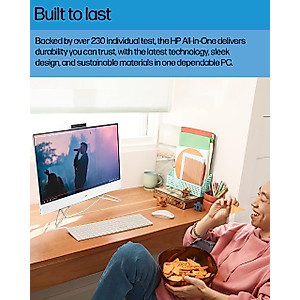 HP All-in-One PC, 23.8" FHD Micro-Edge Touchscreen Display, AMD Ryzen 5 Processor, AMD Radeon Graphics, 12 GB RAM, 512 GB SSD, Windows 11 Home OS, Wi-Fi (24-cb1142, 2022) (Renewed)
