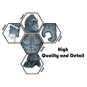 TwCare Giant King Kong vs Godzilla Action Figure 11.3" Fight Mode Gorilla Ape Solid Wild Movie Series, Travel Bag