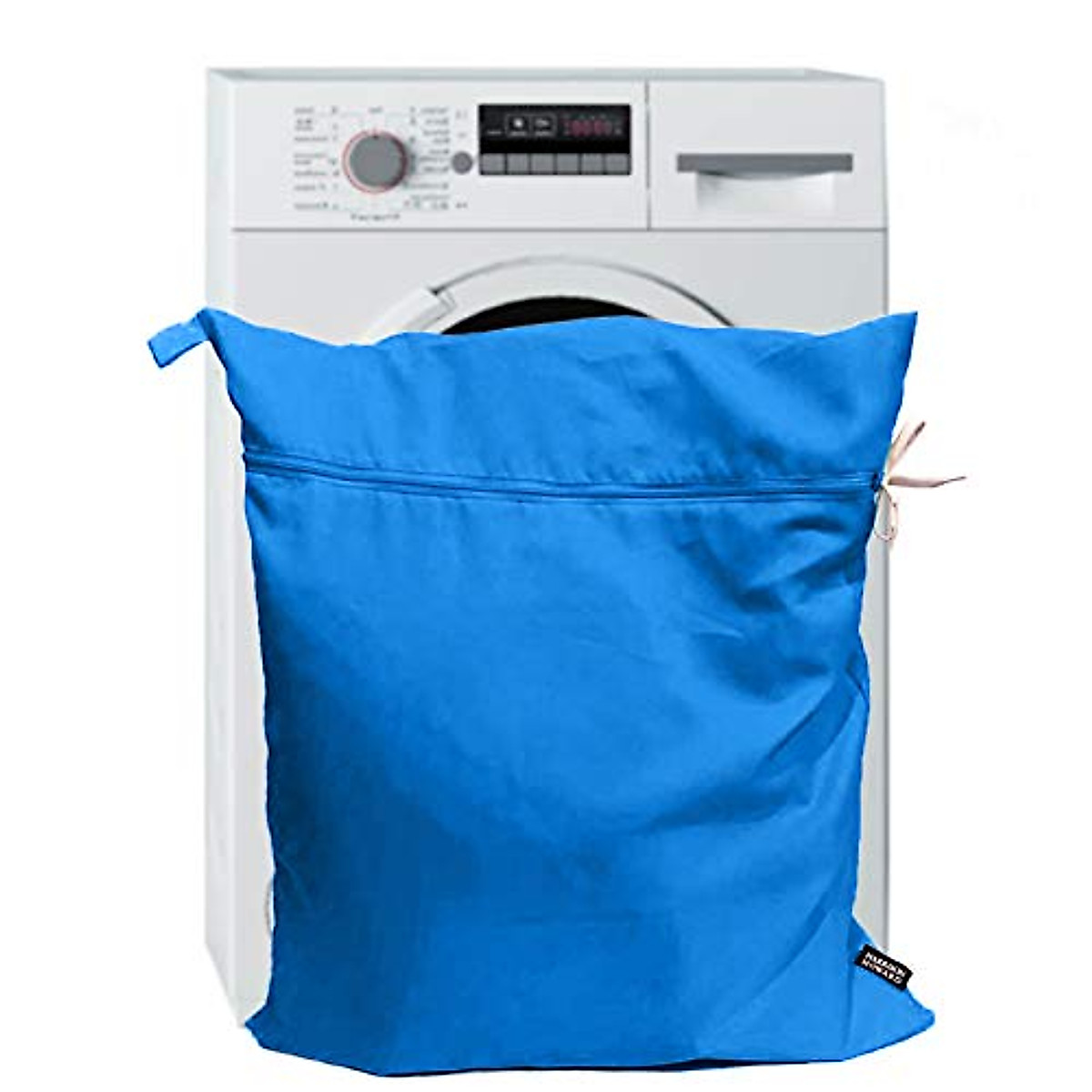 Harrison Howard Pet Washing Bag Dog Cat Horse Hair Laundry Bag for Rug Sheet Boots Pets Laundry Helper Jumbo 48L 78cm x 70cm True Blue