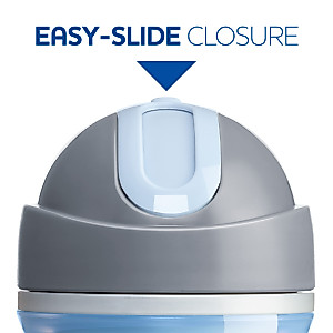 Chicco Insulated Sippy Cup with Straw, Spill-Free Lid, Dishwasher Safe - Blue/Teal, 9 oz/ 260 ml, 2 Count (Pack of 1)