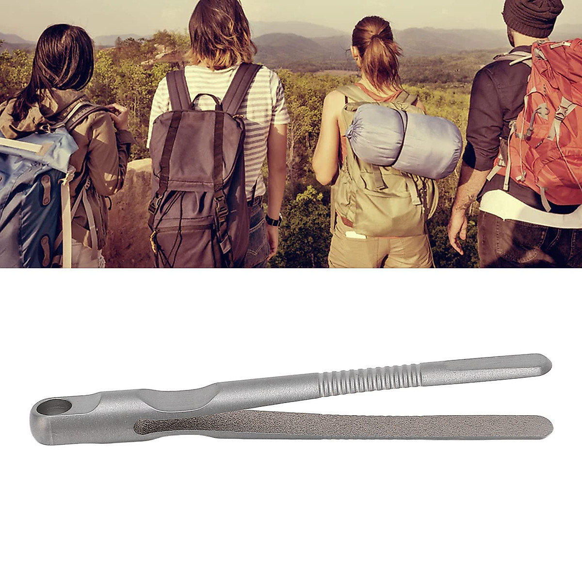 Mini Keychain Tweezer, EDC Mini Keychain Tweezer Alloy Portable TC4 Small Tweezer Outdoor Gadget Mini Tool