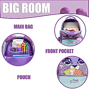 MYHSBYO Rolling Backpack for Girls Kids Backpack with Wheels Roller Backpack with Wheels Set for Elementary Students Carry on Luggage Bookbag with Roller