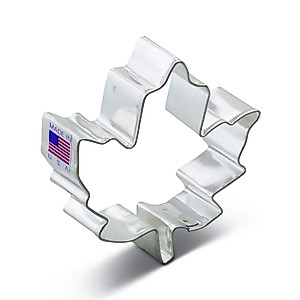 Maple Leaf Cookie Cutter 3.25" Made in USA by Ann Clark