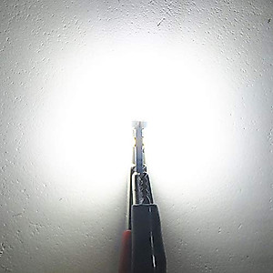 BlyilyB 10-Pack T5 37 74 LED Bulb With Twist Lock Socket PC74 PC37 Dashboard Instrument Panel Gauge Cluster Light