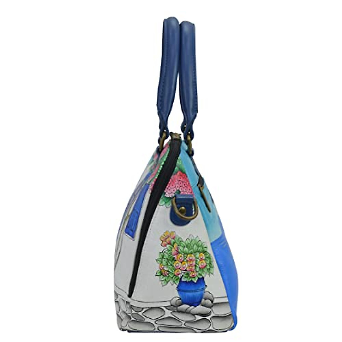 Anna by Anuschka Wide Organizer Satchel, Magical Greece