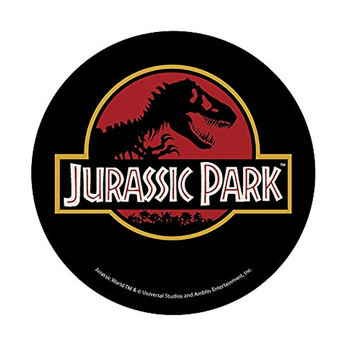 Jurassic Park Classic Logo T-Rex Skeleton PopSockets PopGrip: Swappable Grip for Phones & Tablets