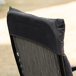 Outsunny Zero Gravity Chair, Folding Reclining Lounge Chair with Padded Cushion, Side Tray for Indoor and Outdoor, Supports up to 264 lbs, Black