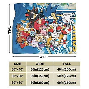 Longview Game Blanket Ultra-Soft Flannel Throw Blanket Cartoon Blankets Light Weight Bed Couch Living Room for Boys Grils 50''X40''