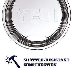 YETI Rambler 10 oz Lowball, Vacuum Insulated, Stainless Steel with Standard Lid, Stainless