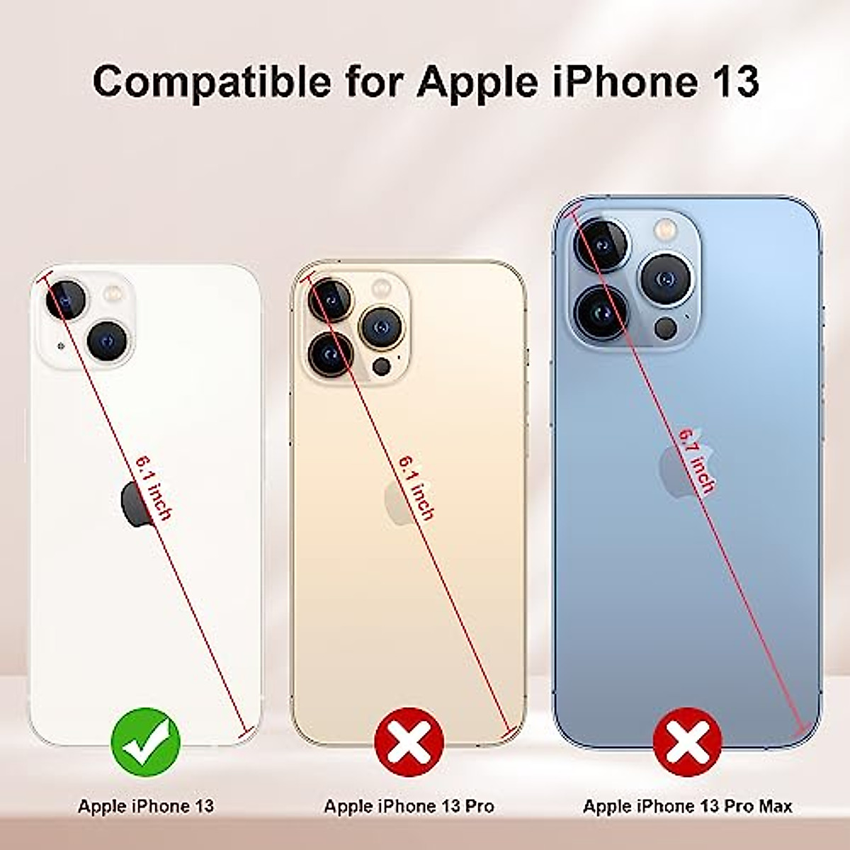 Bizzib for iPhone 13 Case Leather Wallet with Card Holder[ RFID Blocking] 360 Full Shockproof Protection Magnetic Closure Phone Cover with Card Slots and Wrist Strap for Apple iPhone 13 6.1in-Brown