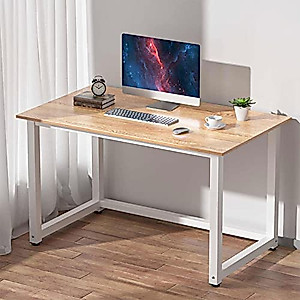CZDYUF 110 x 60cm Office Desk Computer Table Laptop Metal Steel Frame Easy Assemable Home Office Workstation (Color : D)