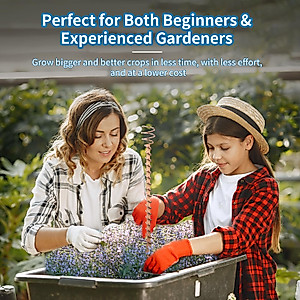 Electroculture Plant Stakes, 6 Pack 11.5" Long Copper Garden Stakes, Electroculture Gardening Copper Coil Antennas for Growing Garden, Indoor Plants and Vegetables, High-Yield, Eco-Friendly