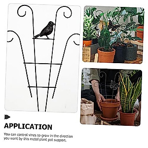 Yardwe 4 Pcs Flower Plant Rose Plant Outdoor Plant Flower Support Ring Stackable Flower Trellis Plants Ladder Trellis Decorative Plant Trellis Garden Supplies Trellis for Climbing Plant