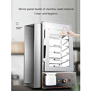 Commercial Bun Steamer, 5-Layer Electric Hot Food Warmer, Steamed Bun Warmer Machine with 30-110℃ Temperature Range for Store Buffet Restaurant