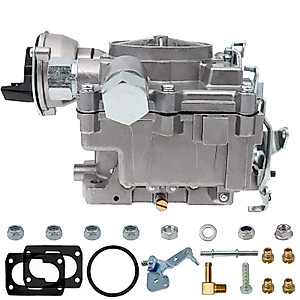 NENKUTEN Marine Carburetor 2 Barrel Carb for Mercruiser 3.0L 2.5L 4 CYL Engines with Electric Choke Jets Long Linkage and Gaskets nut, Replace 3310-864940A01, Base Bolt Pattern is 3 3/4 X 2 inches