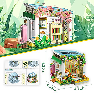 SUNHABI Girls House Building Toy Friends Sets for Girls 6-12 8-12 10-12 Size of Mini Bricks House Set for Girls 6-12 8-12 4-7 for Boys and Girls 6-12, 618pcs 4.72 * 4.64 * 4.25 inch………