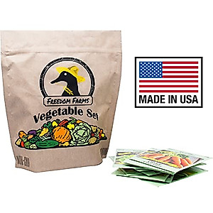 Set of 43 Assorted Vegetable & Herb Seed Packets - Over 10,000 Seeds! - Includes Mylar Storage Bag - Deluxe Garden Heirloom Seeds - 100% Non-GMO