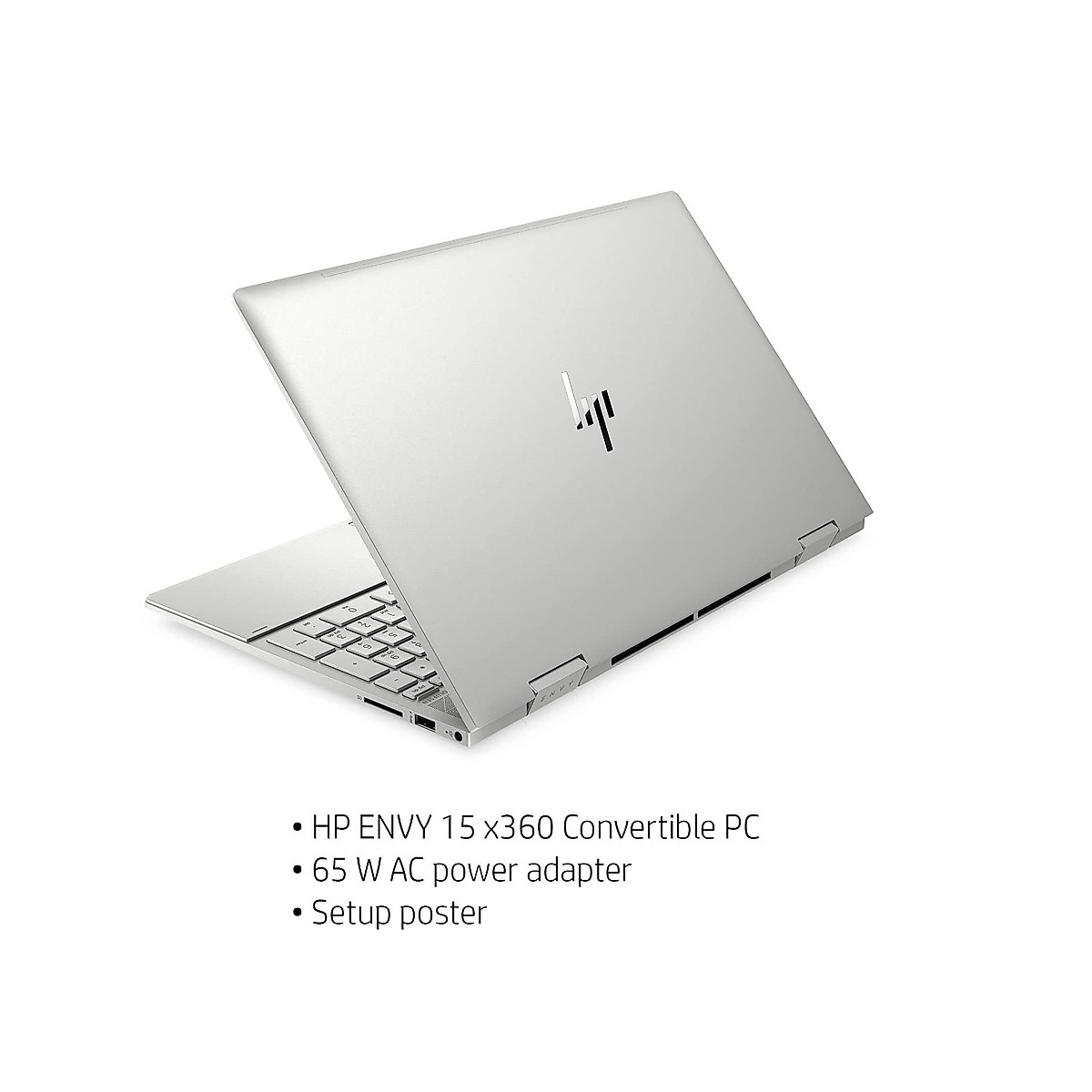 HP 2022 Envy x360 2-in-1 15.6" FHD Touchscreen Laptop, Intel Core i5-1135G7, 32GB RAM, 1TB PCIe SSD, Backlit Keyboard, Iris Xe Graphics, HD Webcam, Win 11 Pro, Silver, 32GB Snow Bell USB Card