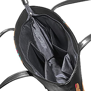 African American Woman Handbags Shoulder Bags Leather Crossbody Handbag for Women Tote Satchel