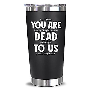 NewEleven Coworker Leaving Gifts - Farewell Gifts, Going Away Gift For Coworker - New Job Gifts, Goodbye Gifts, Good Luck Gifts For Coworkers, Friends, Boss, Men, Women - 20 Oz Tumbler