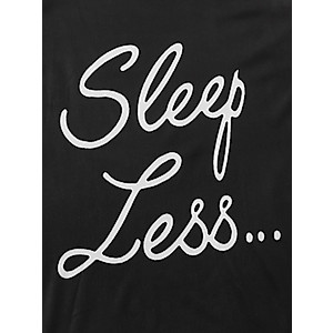 Floerns Women's Cute Sleeveless Tank Top and Shorts Sleepwear Pajama Set Black S