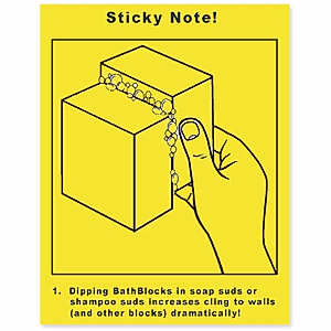 BathBlocks Just Think Toys Bathtime Consruction Building Toy - Tug Boat & Barge (22092)