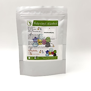 LimeFav Polyvinyl Alcohol PVA V50, CAS NO.9002-89-5 (100g/0.22lb/3.53oz)