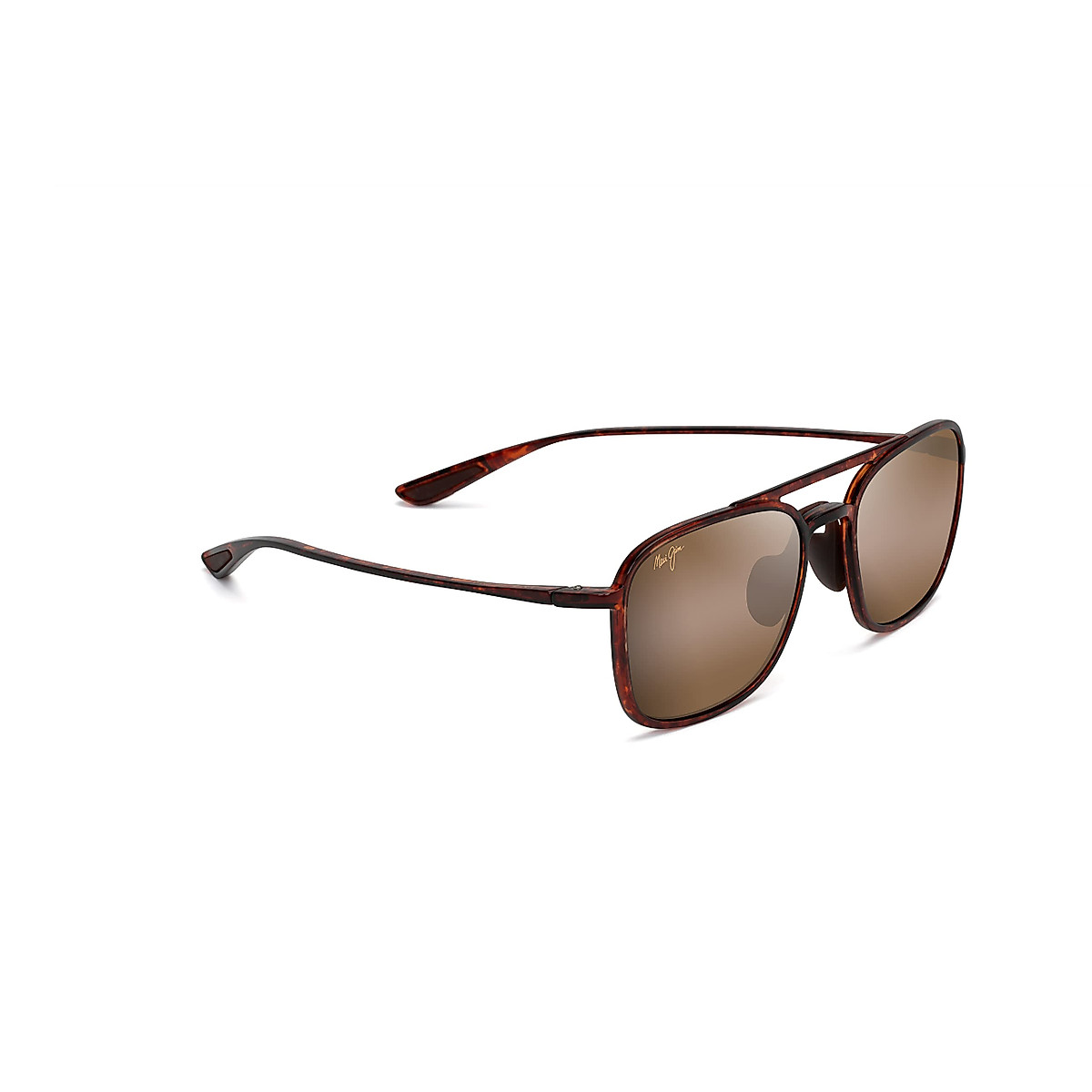 Maui Jim Men's and Women's Keokea Polarized Aviator Sunglasses, Tortoise/HCL® Bronze, Medium