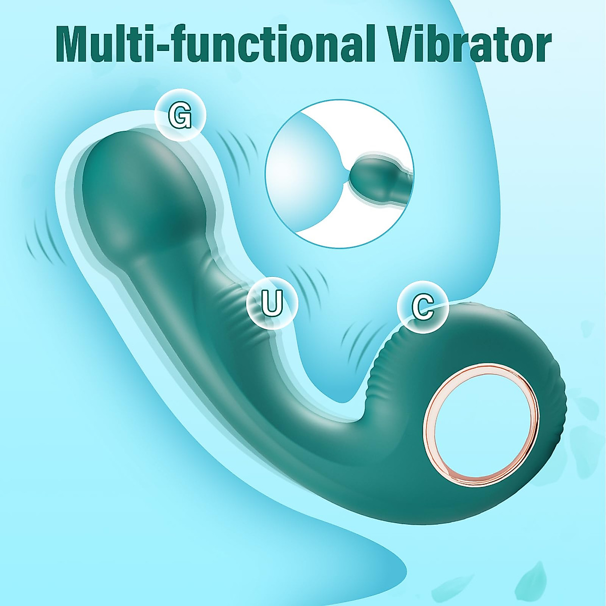 Sex Toys for Women G Spot Vibrator, Adult Toys Couple Vibrator Wand with 10 Powerful Vibration Modes, Vagina Anal Stimulator Dildo Clitoral Vibrator Sexual Pleasure Tools for Women