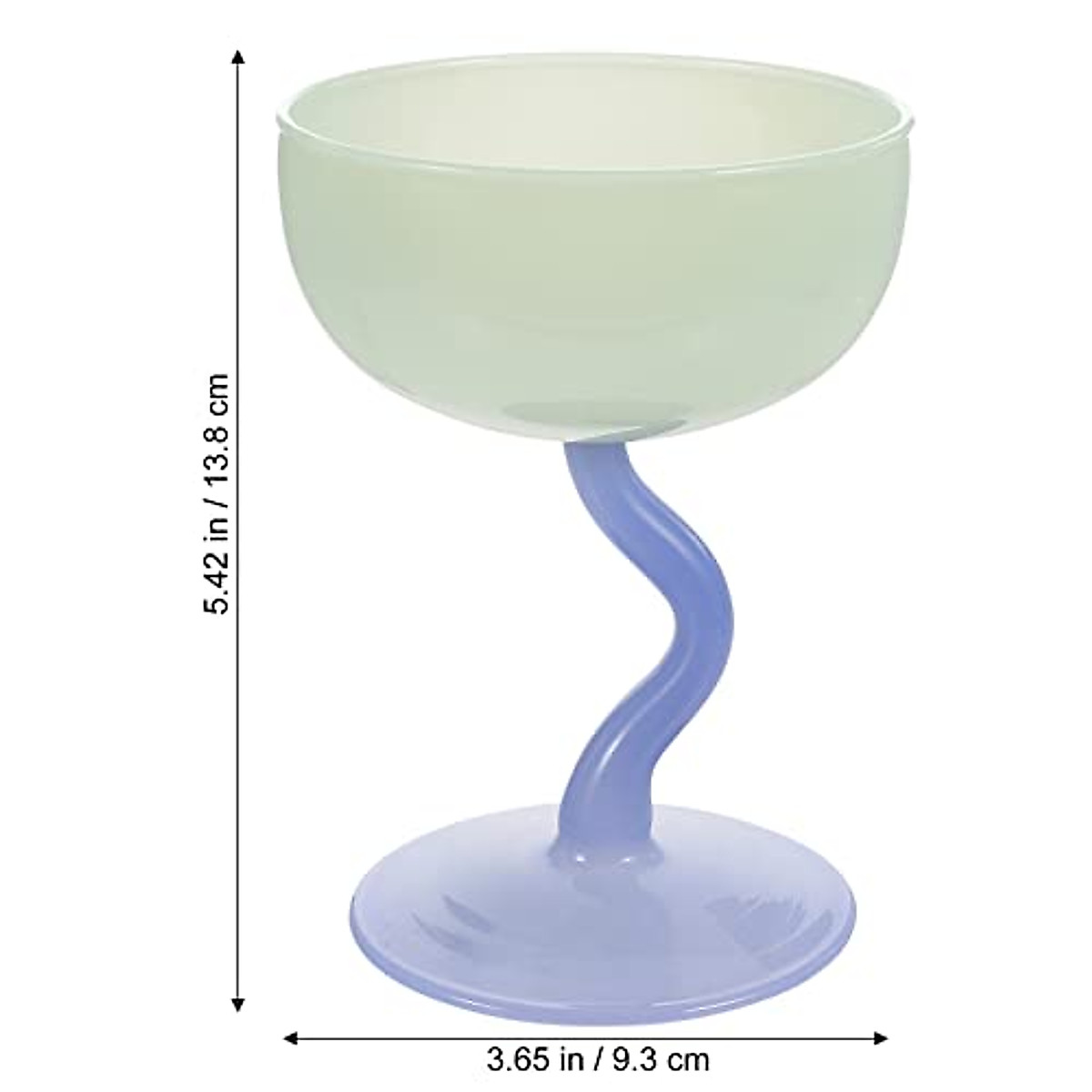 UPKOCH Trifle Bowl Trifle Bowl Mini Frodge Footed Ice Cream Cup Glass Dessert Cup Fancy Cocktail Glasses Decorative Bowl for Parfait Sundae Pudding Mousse Blue Trifle Bowl Mini Frodge Mini Frodge