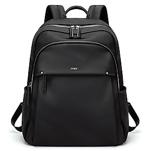 GOLF SUPAGS Laptop Backpack for Women Computer Bag Fits 14 Inch Notebook Travel College Work Backpack Purse (Black)