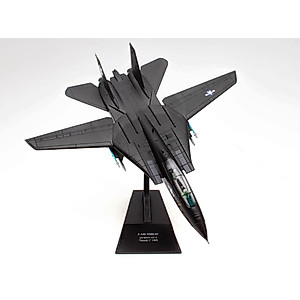 OPO 10 - 1/100 Military Fighter Plane Compatible with F-14A Tomcat US Navy VX-4 Vandy 1 1985 - with Fold Out Airplane Wings - CP35
