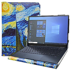 Alapmk Protective Case for 13.5" HP Spectre x360 14-eaXXXX 14-efXXXX 14-ea0023dx 14t-ea000/HP Elite Dragonfly G3 & Case for ASUS ROG Flow X13 GV301RC[Not fit HP Elite Dragonfly G1 G2],Starry Night