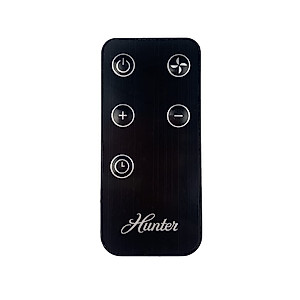 Hunter 750W Wall Mount Space Heater with Remote Control-12 Hour Timer, 1 Heat Setting, Black