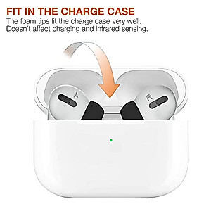 TENNMAK Memory Foam Ear Tips Replacement for AirPods Pro/AirPods Pro 2nd Generation 2022 Earbuds Eartips Earpad (XS/S/M/L)