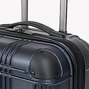 Ben Sherman Nottingham Lightweight Hardside 4-Wheel Spinner Travel Luggage, Naval, 28-Inch Checked