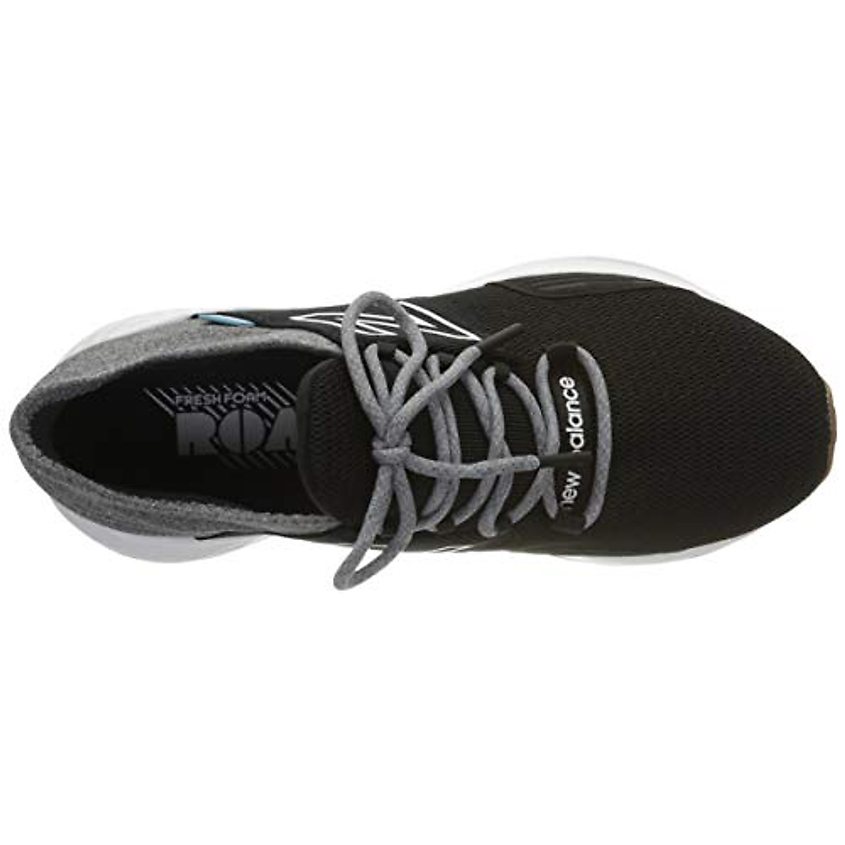 New Balance Women's Fresh Foam Roav V1 Sneaker, Black/Light Aluminum, 8