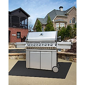 Under Grill Mat, 48×36 inch BBQ Floor mats, Indoor Fireplace Mats Fire Pit Mats, Fire Resistant, Water Resistant, Oil Proof, Easy to Clean Grill Mats for Outdoor Grill Deck Protectorf