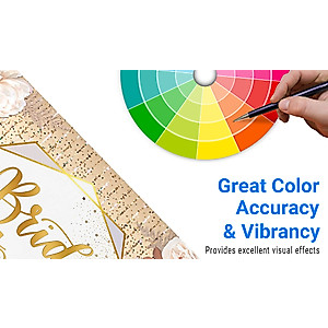 Funnytree Boho Bride to Be Backdrop Bridal Shower Engagement Wedding Miss to Mrs Party Supplies Flower Chic Background Banner Cake Table Decor Gift Favors Props Studio