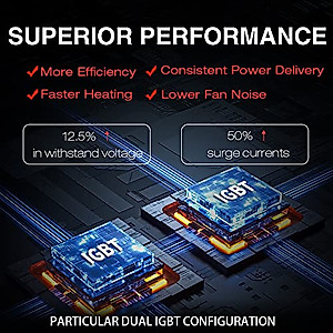 ChangBERT Induction Cooktop 1800W NSF Certified Commercial Grade Durable Countertop Burner Pro Chef Professional 18/10 Stainless Steel Housing Schott Glass 10-Hour Timer