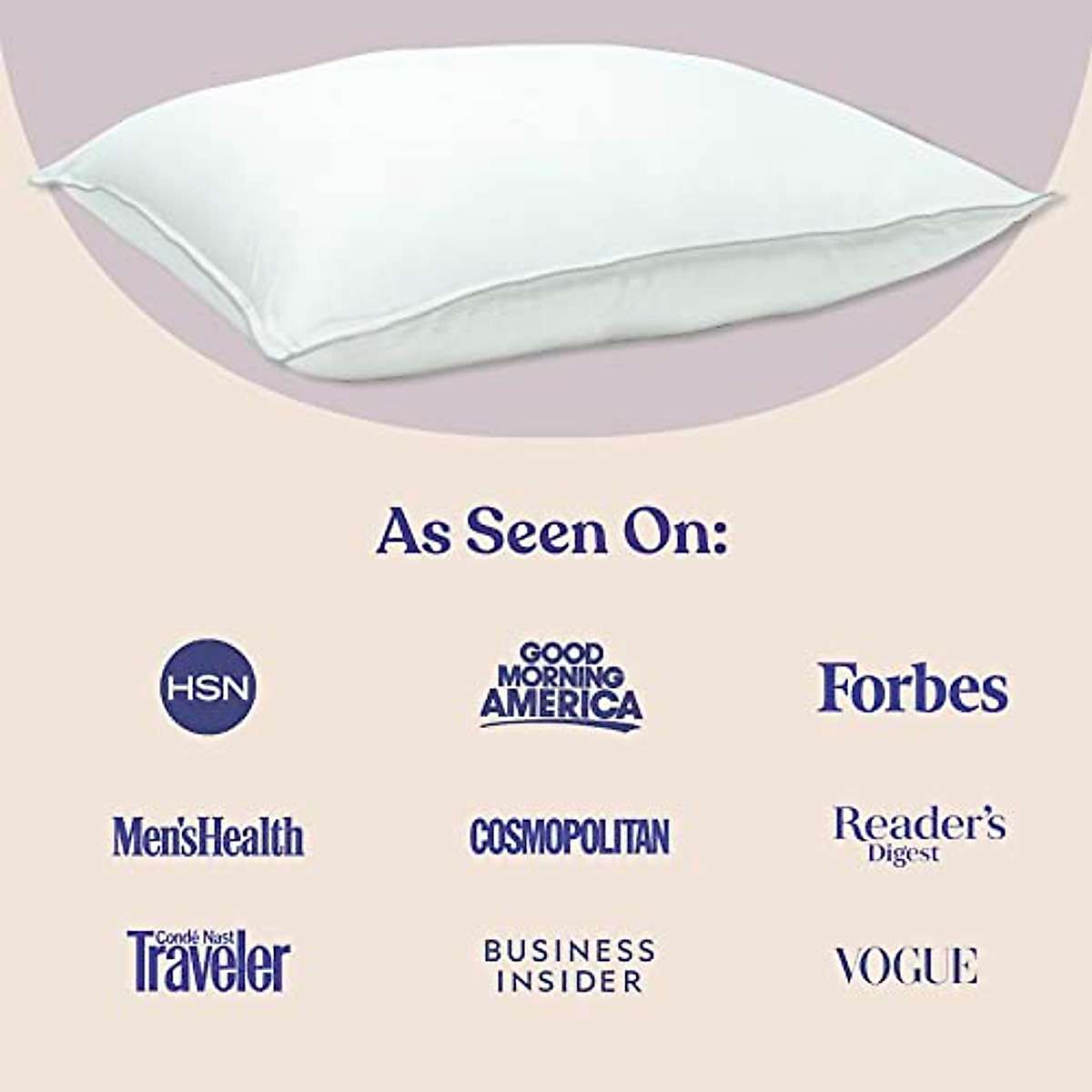 FluffCo. Down Alternative King Size Pillows | Luxury Hotel-Quality Cooling Pillow | Luxurious Breathable Microfiber Polyester Pillow | 300 Thread Count (King Size Soft - Pack of 1)