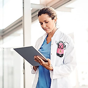 Stethoscope Holder Hip Clip with Upgraded Secure Magnetic Closure - Our Hygienic Stethoscope Clip is Designed to Hold All Brands & Styles - Includes Replacement Stethoscope Ear Tips (Sparkle)